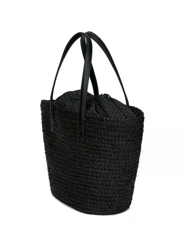 Karl Lagerfeld Autograph Raffia Beach Bag