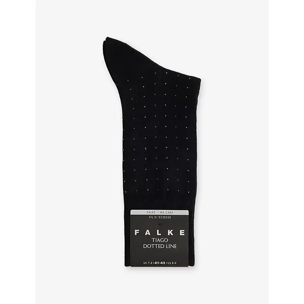 Falke Tiago Dotted Line Socks - Black