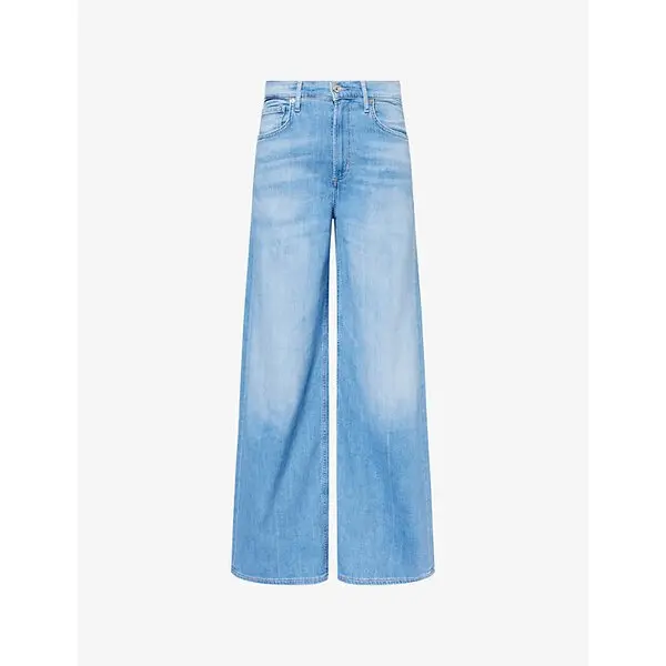 Citizens Of Humanity Lyra Long Wide-leg Denim Jeans - Canopy