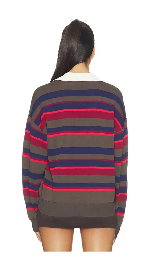 P.E Nation Retreat Stripe Collar Knit Pullover