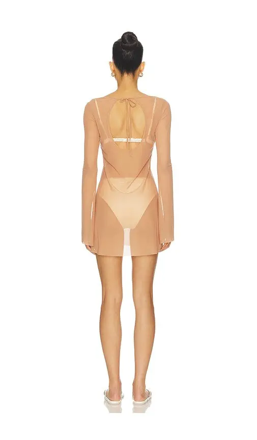 Bond Eye Ring Priya Mini Dress - Tan