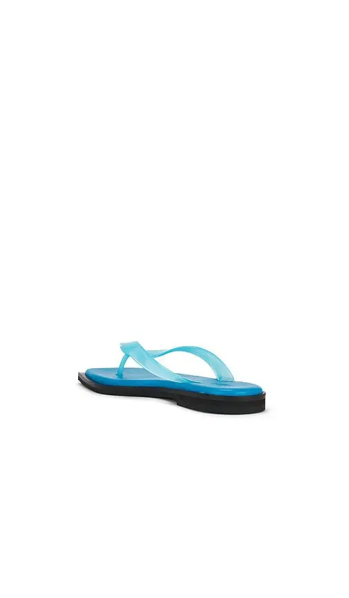 DIRT Leather Flip Flops - Blue