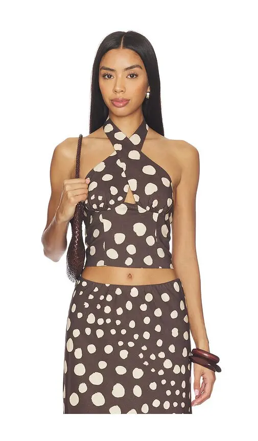 SEVEN WONDERS Billie Top - Brown