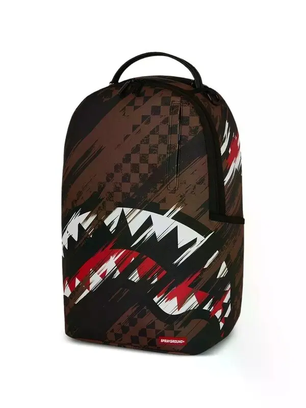 SPRAYGROUND Checkered Shark-print Backpack