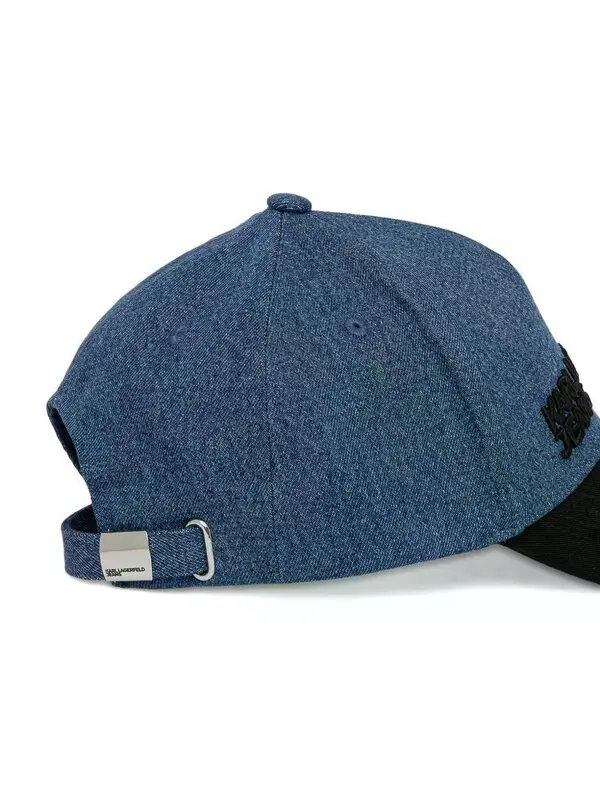 Karl Lagerfeld Logo-embroidered Denim Cap