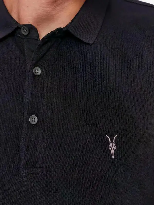 ALLSAINTS Embroidered Ramskull Polo Shirt