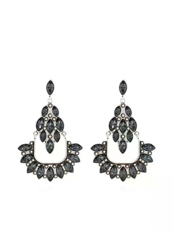 Isabel Marant Étoile Crystal-embellished Drop Earrings - Silver