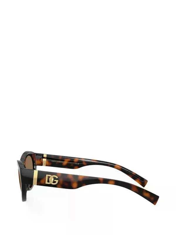 Dolce & Gabbana Tortoiseshell-effect Cat Eye Sunglasses