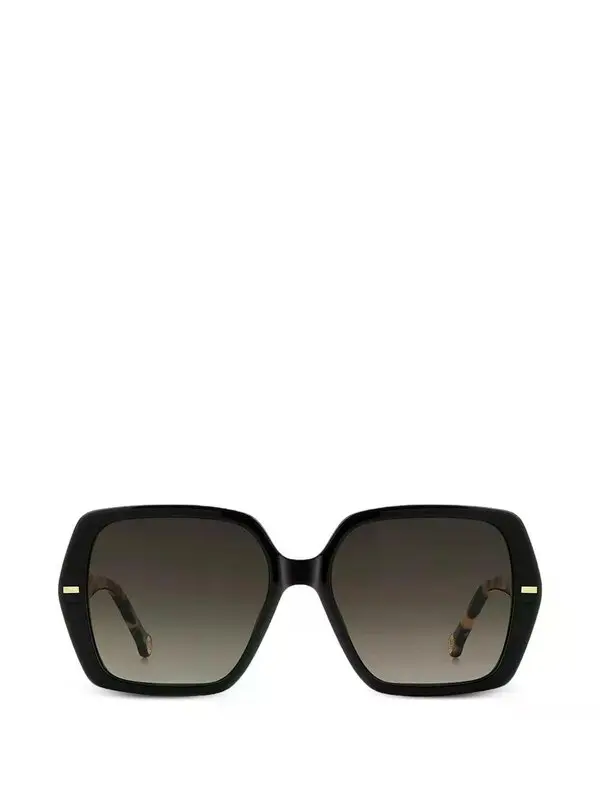 Carolina Herrera Square Frame Sunglasses - Black