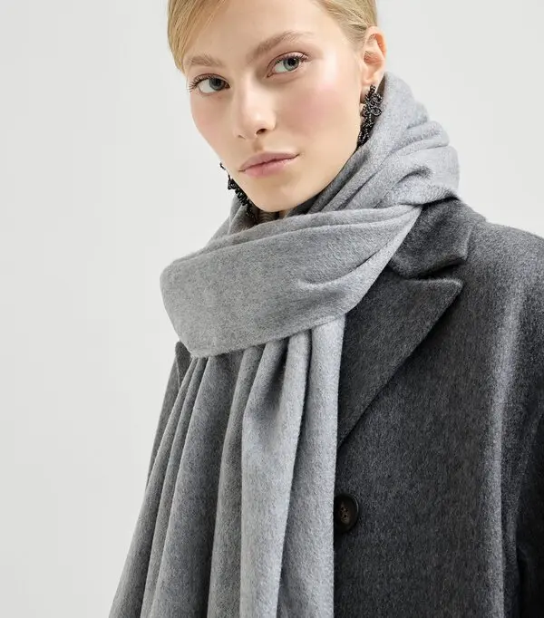 Brunello Cucinelli Cashmere Double-knit Scarf