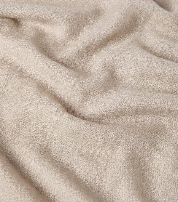 Brunello Cucinelli Cashmere-silk Fringed Scarf - Brown