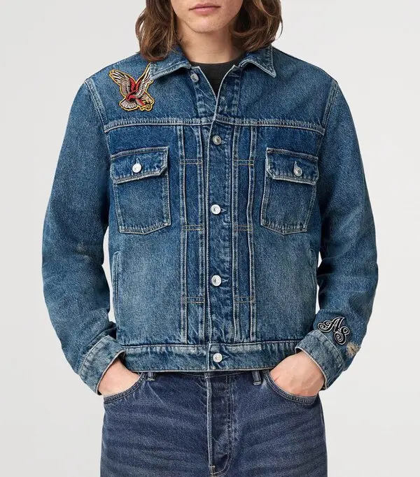 ALLSAINTS Exile Patch Denim Jacket