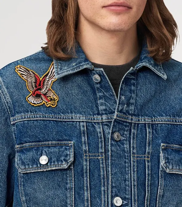 ALLSAINTS Exile Patch Denim Jacket