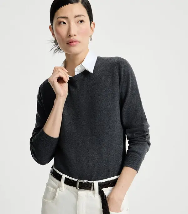 Brunello Cucinelli Cashmere Sweater With Monili Trim