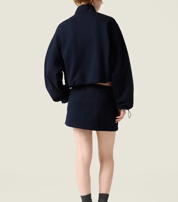 Miu Miu Cotton Jersey Mini Skirt