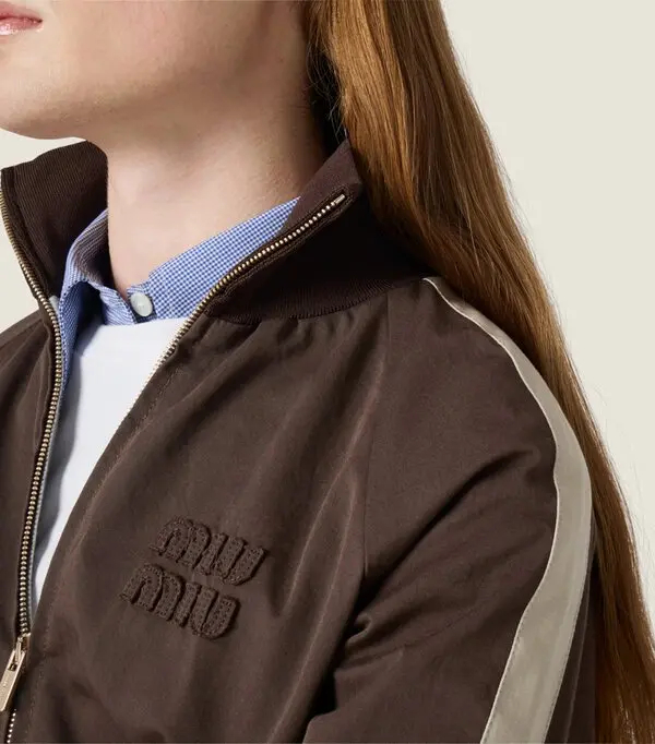 Miu Miu Cotton Twill Blouson Jacket