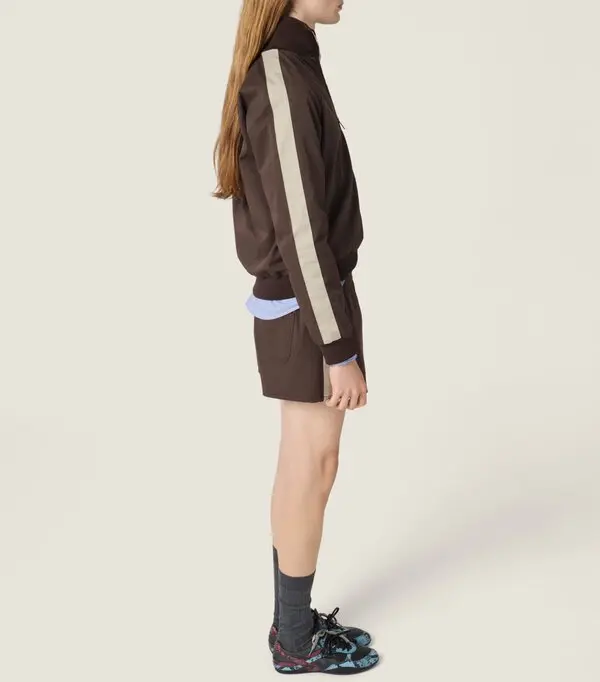 Miu Miu Cotton Twill Blouson Jacket