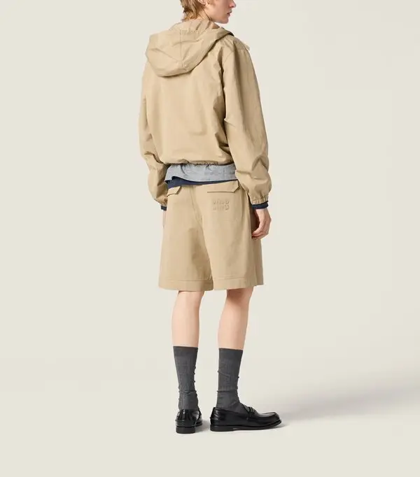 Miu Miu Cotton Bermuda Shorts