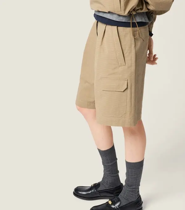 Miu Miu Cotton Bermuda Shorts