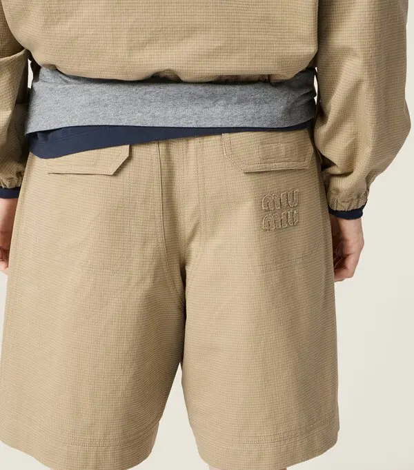 Miu Miu Cotton Bermuda Shorts