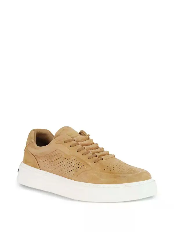 BARRACUDA Phoenix Perforated Suede Sneakers - Neutrals