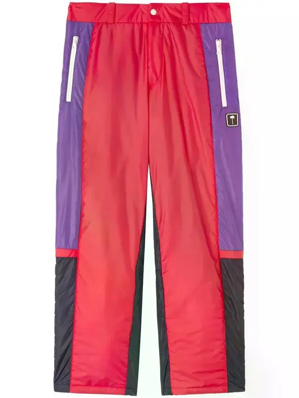 Palm Angels Thunderbolt Colour-block Ski Trousers - Red