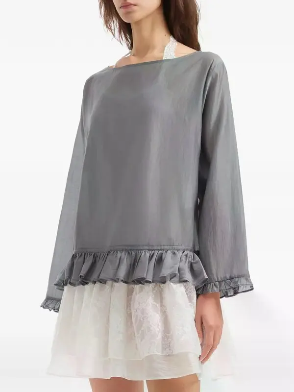 B+AB Ruffled Lace Detail Playsuit