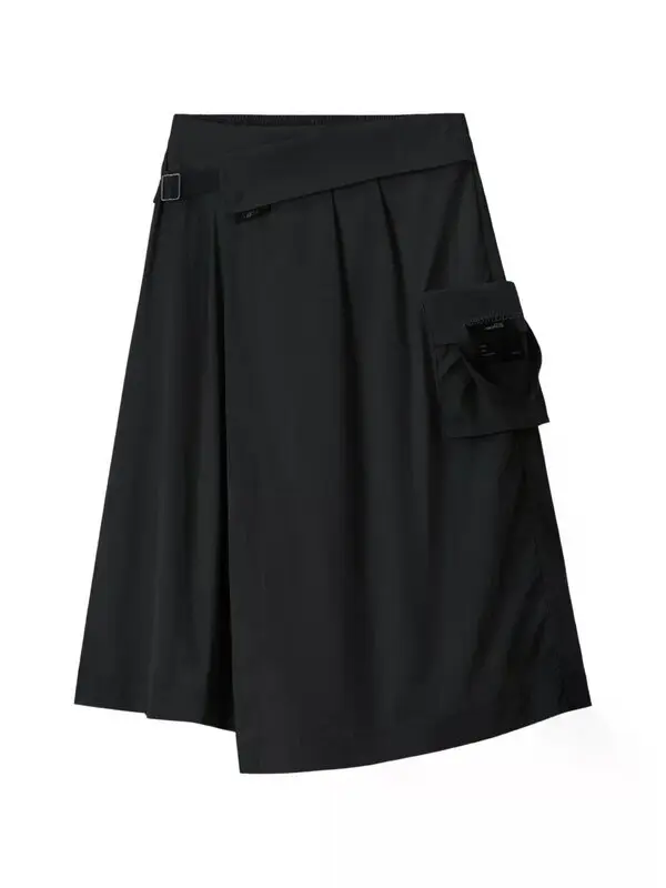 Izzue Asymmetric Hem Buckled Skirt