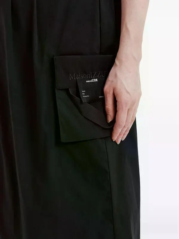 Izzue Asymmetric Hem Buckled Skirt