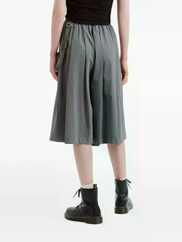 Izzue Buckle-detail Midi Skirt - Grey