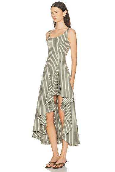 Monse Striped Corset Dress