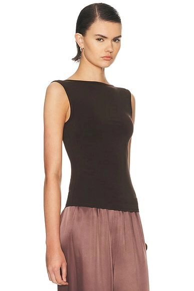 KYE Bateau Sleeveless Top - Espresso