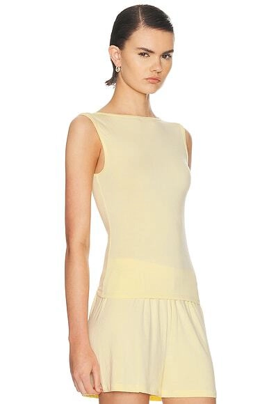 KYE Bateau Sleeveless Top - Limoncello