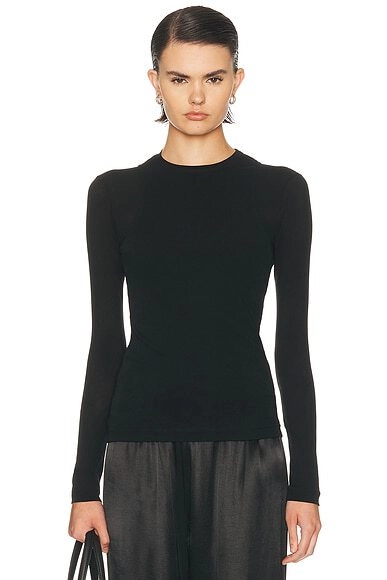 JIL SANDER Double Layer Long Sleeve Top
