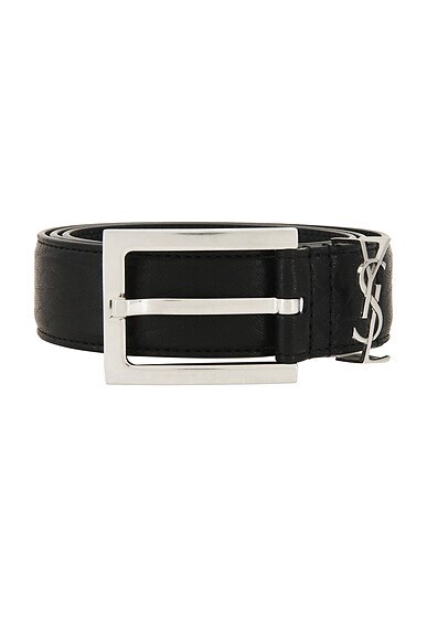 Saint Laurent Carree Passant Cassandre Ceinture Boucle Belt