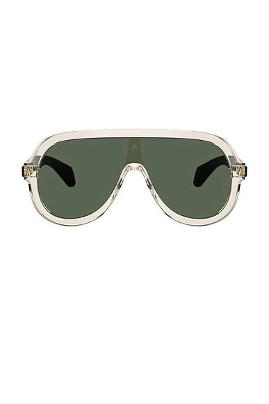 Moncler Sunsette Aviator Sunglasses - Clear