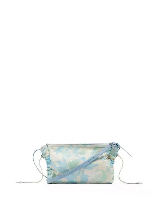 MAISON MARGIELA Floral Canvas Messenger Bag - Blue