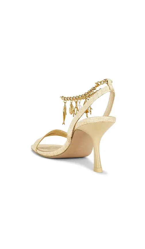 Simkhai Caspian Raffia Strappy Heels