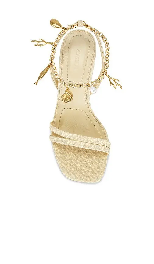 Simkhai Caspian Raffia Strappy Heels