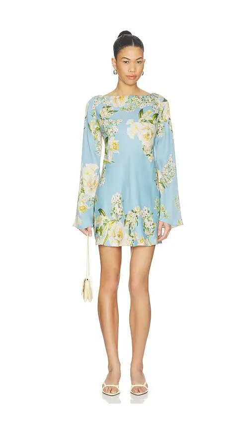 Hemant & Nandita Printed Mini Dress - Blue