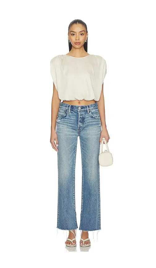 Moussy Vintage Satin Shell Cap Top