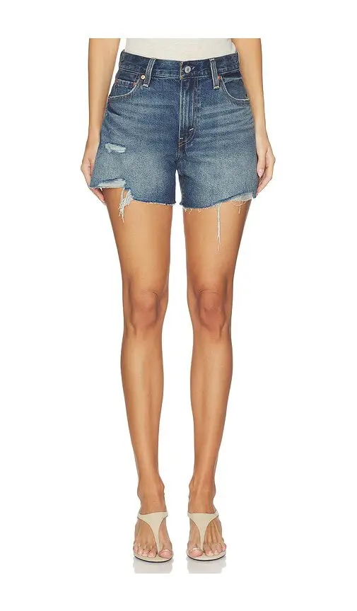 LEVI'S Ribcage Short Zip Denim Shorts