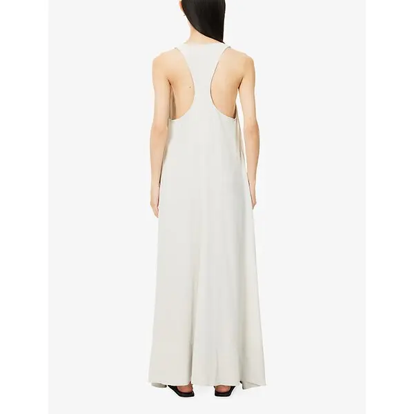 ST. AGNI Scoop-neck Relaxed-fit Jersey Maxi Dress