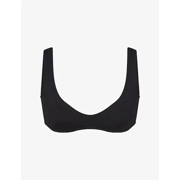 SKIMS Signature Swim Plunge Bikini Top