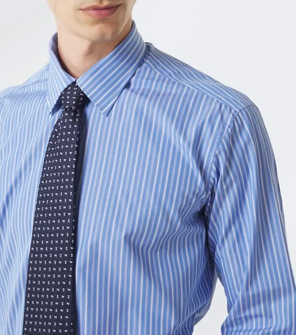 Charvet Striped Cotton Poplin Shirt