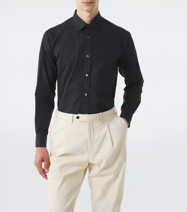 Charvet Cotton Poplin Shirt - Black