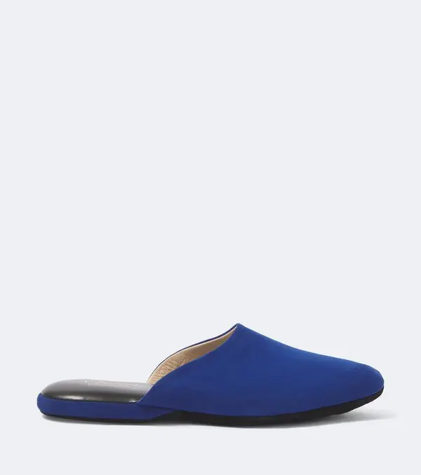 Charvet Suede Slippers - Blue
