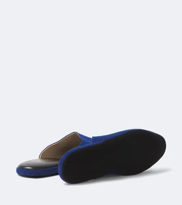 Charvet Suede Slippers - Blue