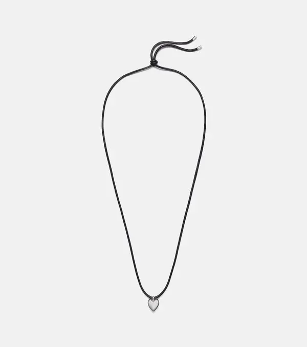 JENNIFER FISHER Plaqué Argent Collier Pendentif Coeur - Silver