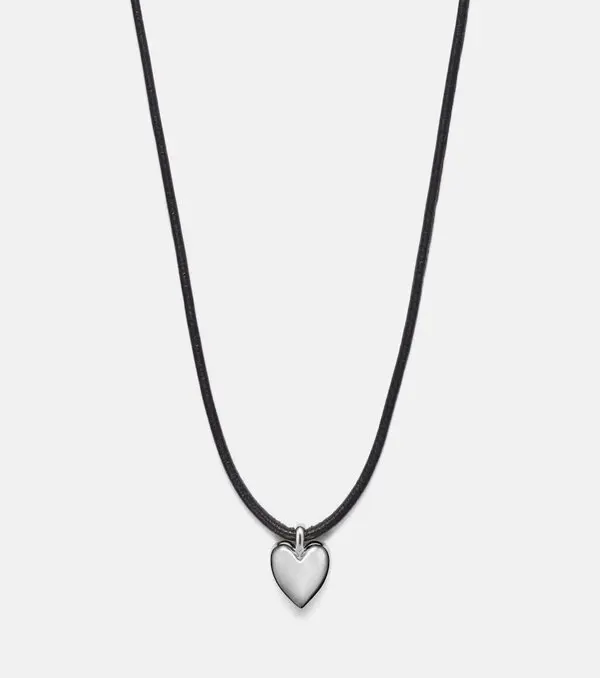 JENNIFER FISHER Plaqué Argent Collier Pendentif Coeur